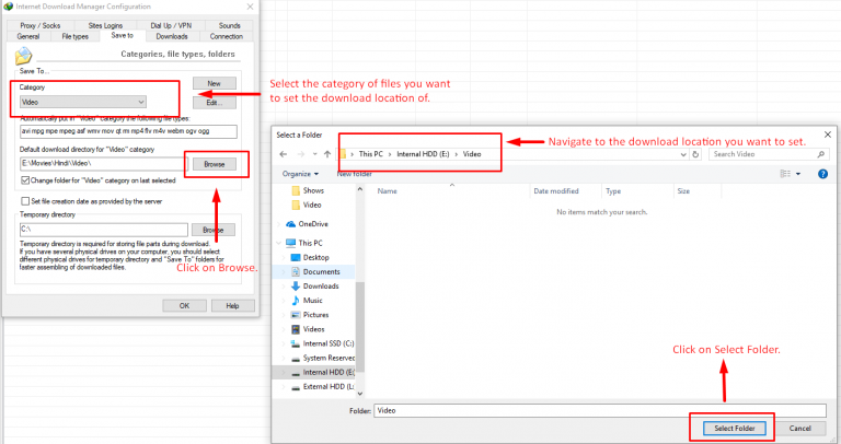 Change folder path in Internet Download Manager aka IDM || SnTHostings